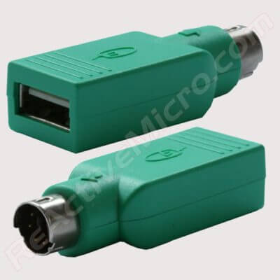 USB Female to PS/2 Male Keyboard Adapter | ReActiveMicro.com