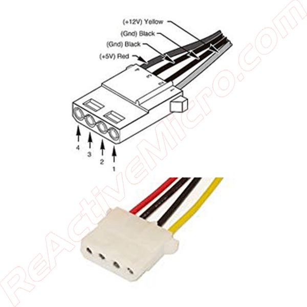DC Output Cable – Universal – II, II+, IIe, IIgs, Molex, USB-A ...