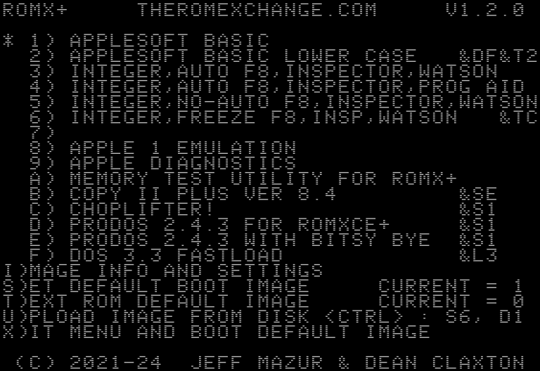ROMX+ for Apple II and II Plus | ReActiveMicro.com